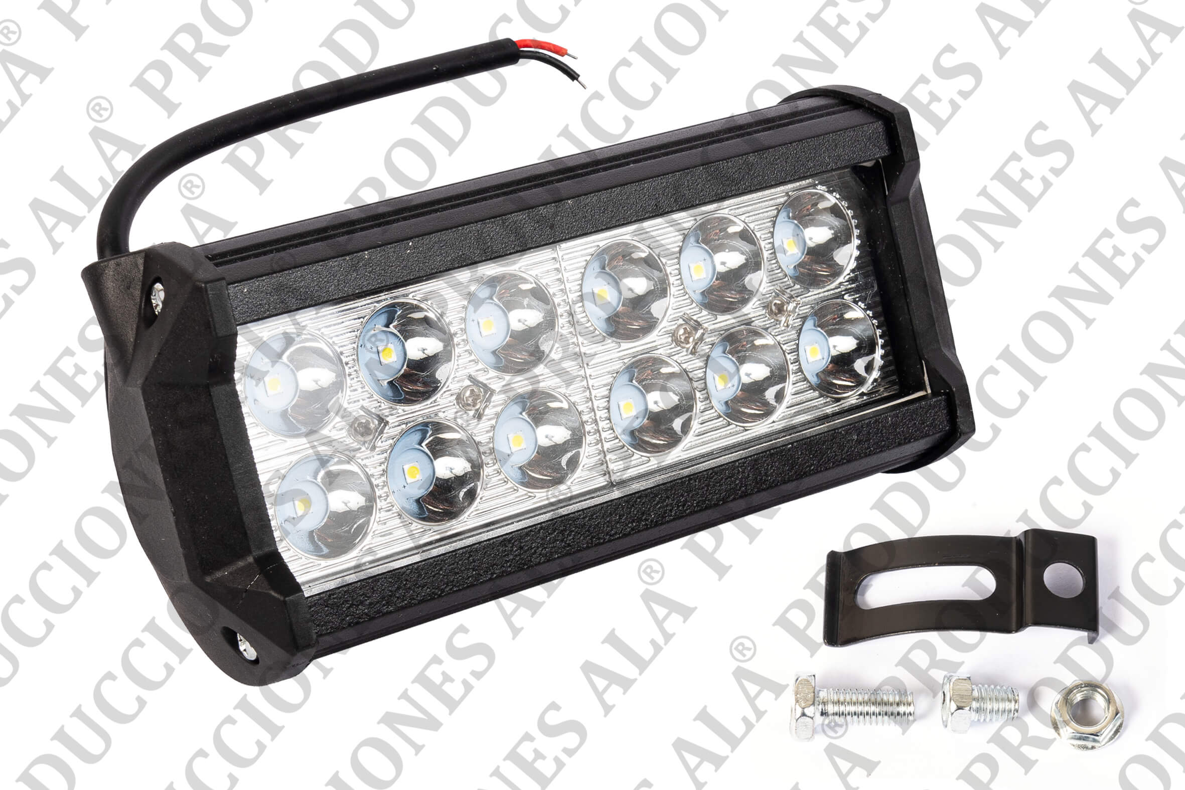 Faro Led Barra 12 focos de 8V a 80V Blanco - Grupo Producciones Ala