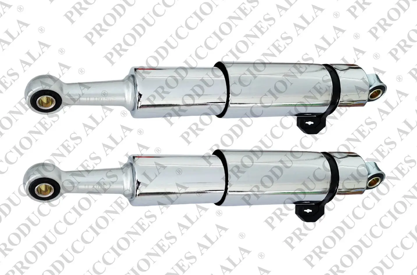 Amortiguador Posterior 330mm Cromado con Copa para C100 | Grupo ...